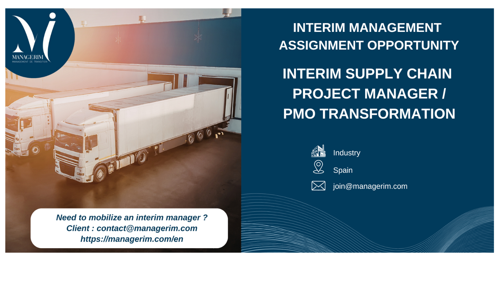 Mission Offer I Interim Manager Supply Chain Project Manager ...